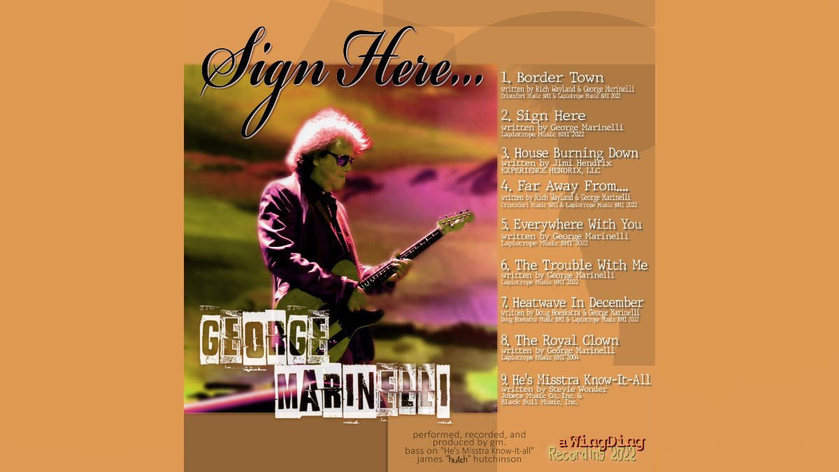 New record from George Marinelli: "Sign Here" - Bruuuce.com